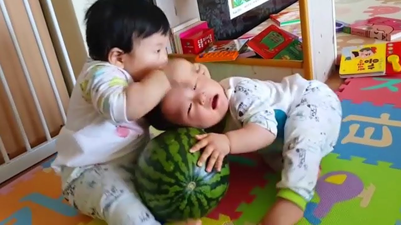 Best Videos Of funny Twin Babies And cute Twin Babies fight - funny ...