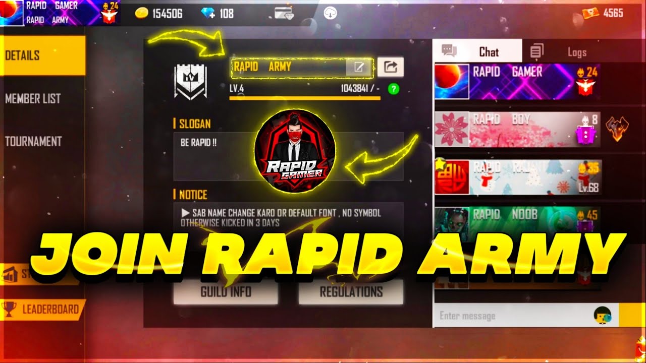 How to join Rapid Gamer's Guild ️ || How to join Rapid army || Rapid ...