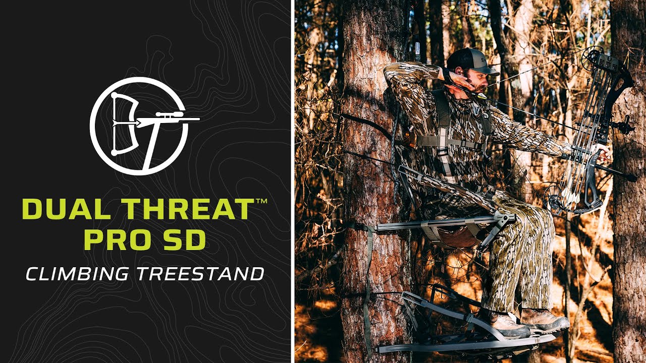 Summit Treestands: Dual Threat® PRO SD Climbing Treestand - YouTube