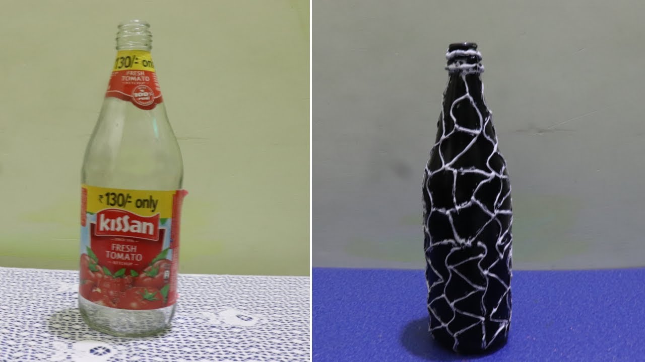 Simple And Easy Bottle Decoration Ideas || Bottle Craft - YouTube