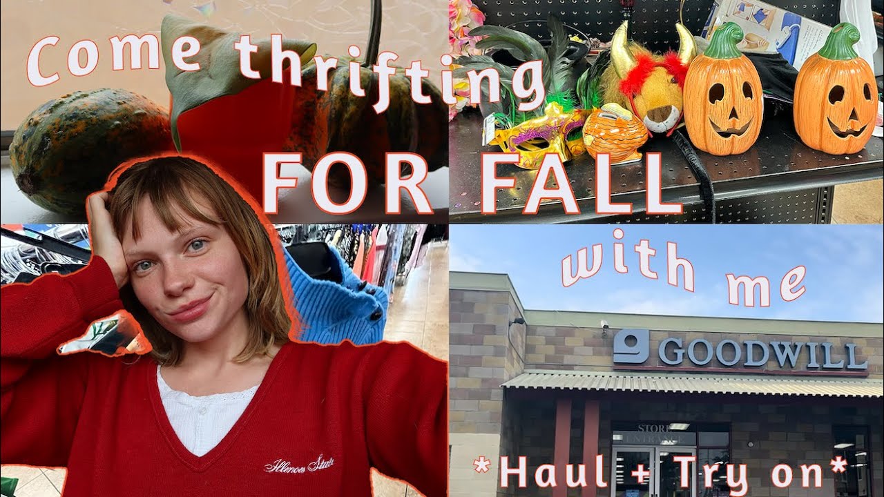 FALL THRIFTING // HAUL + TRY ON - YouTube