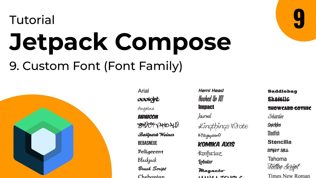 Tutorial Jetpack Compose Android Custom Font Part 9 Youtube 9865
