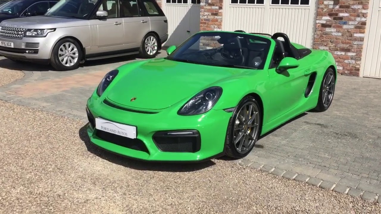 PORSCHE BOXSTER 981 SPYDER FOR SALE IN PAINT TO SAMPLE VIPER GREEN ...