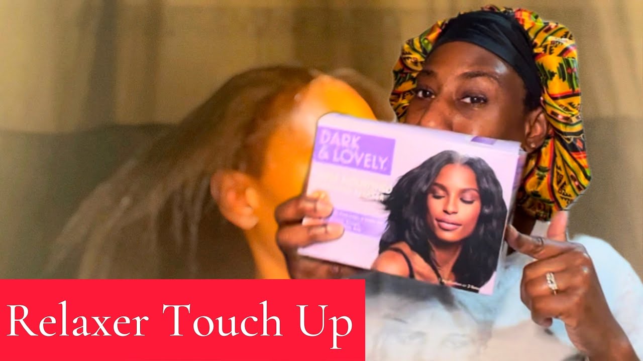 Relaxer Touch up at home | 3 months post Relaxer #relaxedhair # ...