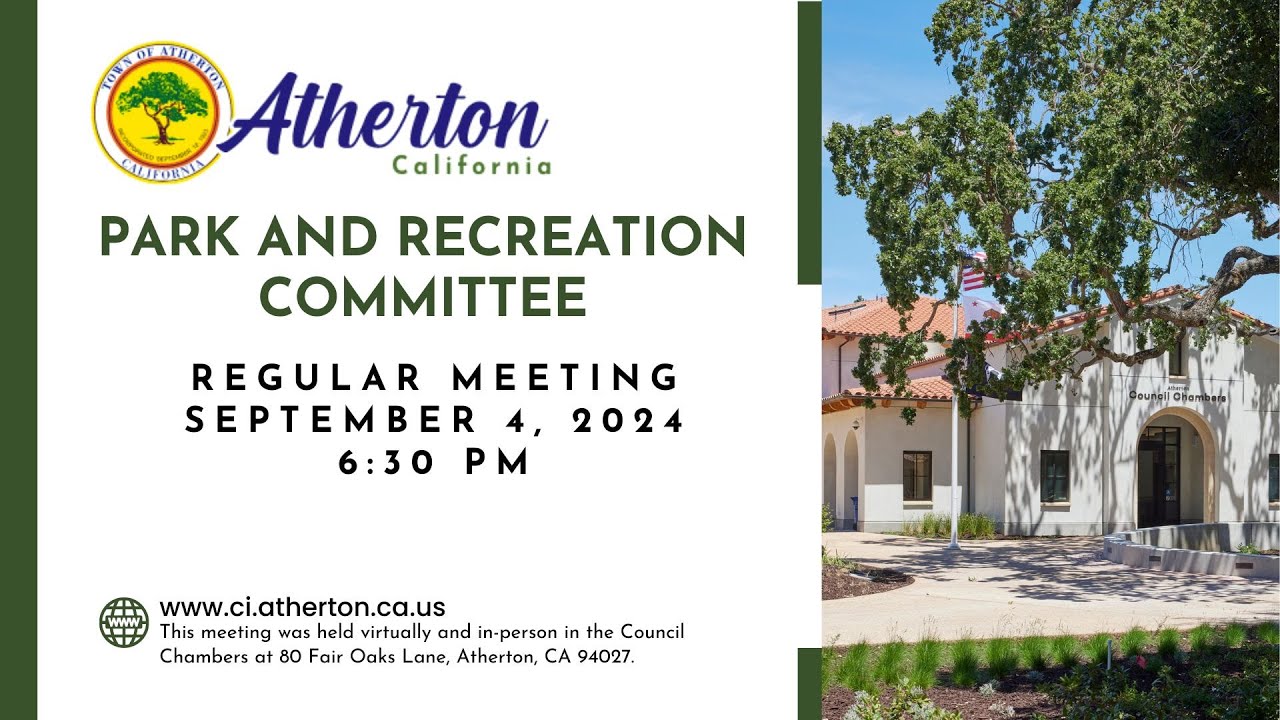 Park and Recreation Committee Meeting - September 4, 2024 - YouTube