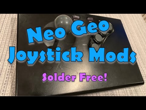 Neo Geo Solder Free Joystick Modifications - YouTube