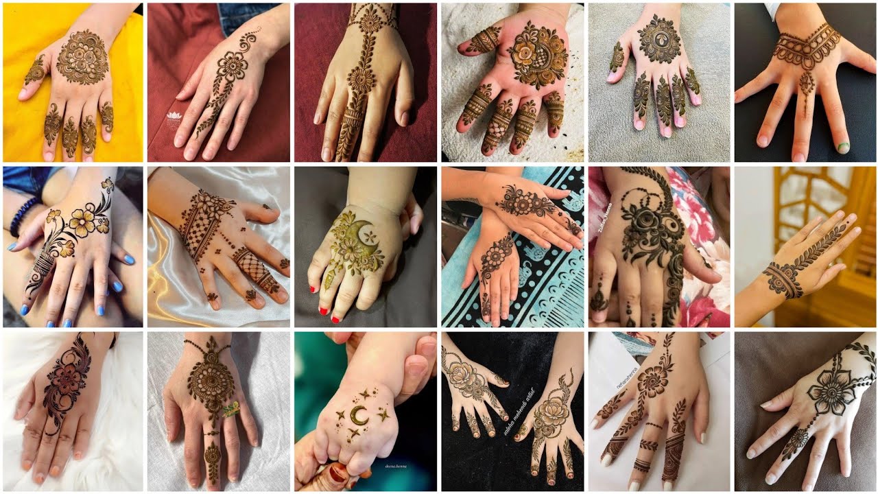 Baby Mehndi Design 2025/Kids Mehndi Design/Children Mehndi Design ...