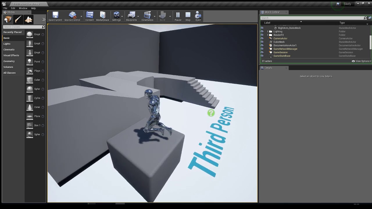 Silver Skeleton + Float Idle Animation - YouTube