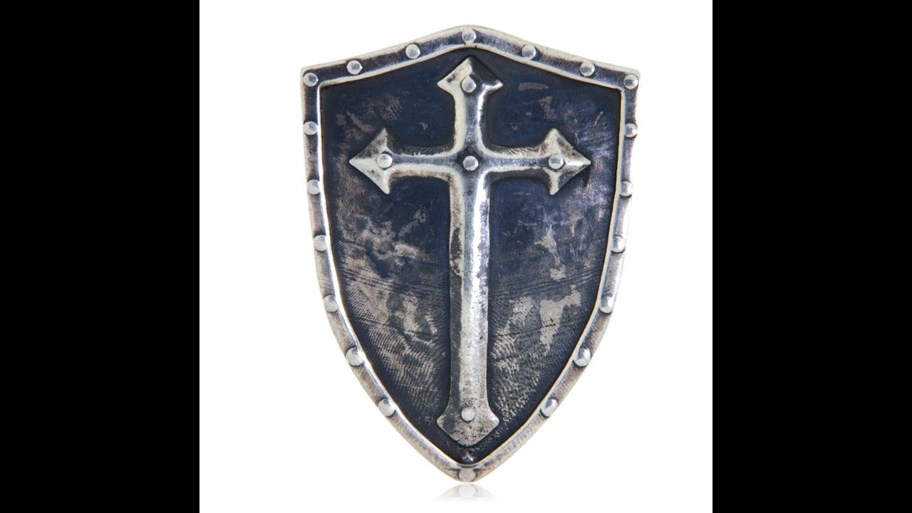 Pandant Argint 925 Scut Roman Medieval stilunic.ro - YouTube