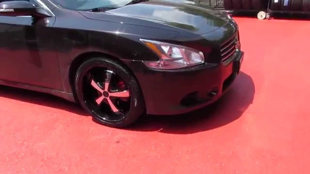 HILLYARD CUSTOM RIM&TIRE 2011 NISSAN MAXIMA 20 INCH BLACK CHROME RIMS ...