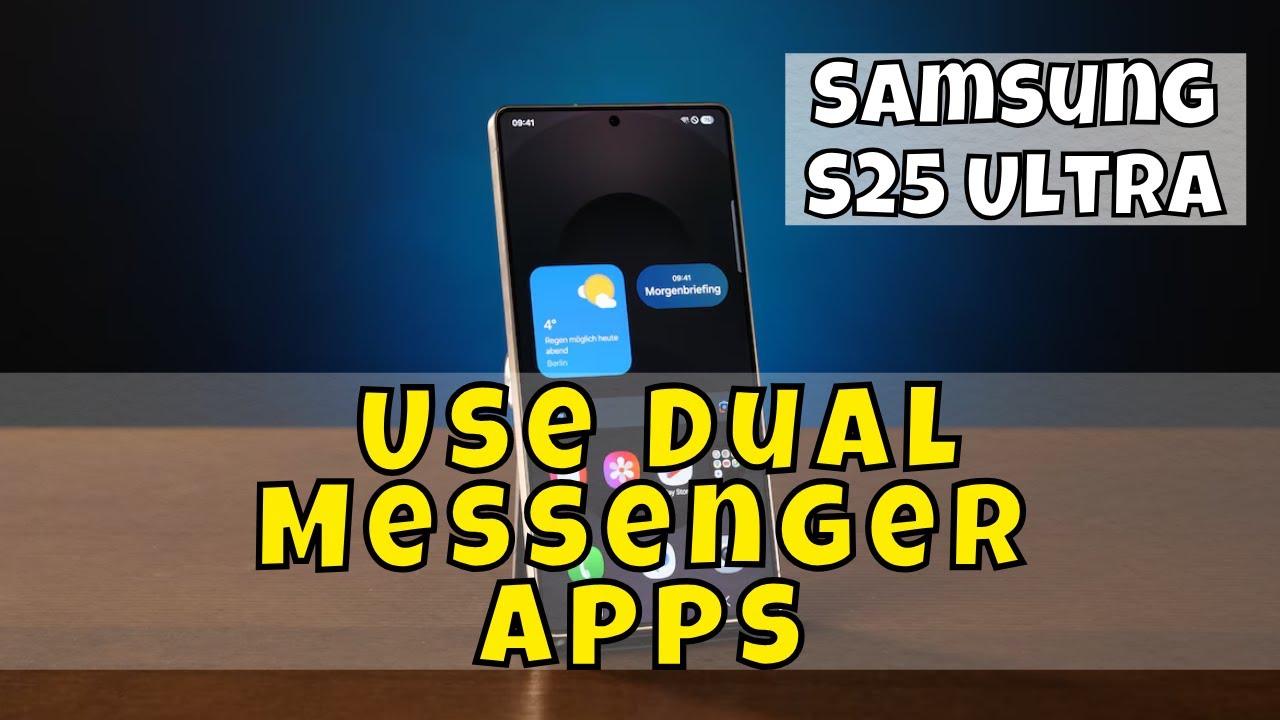 Samsung S25 Ultra: How to Use Dual Messenger Apps - YouTube