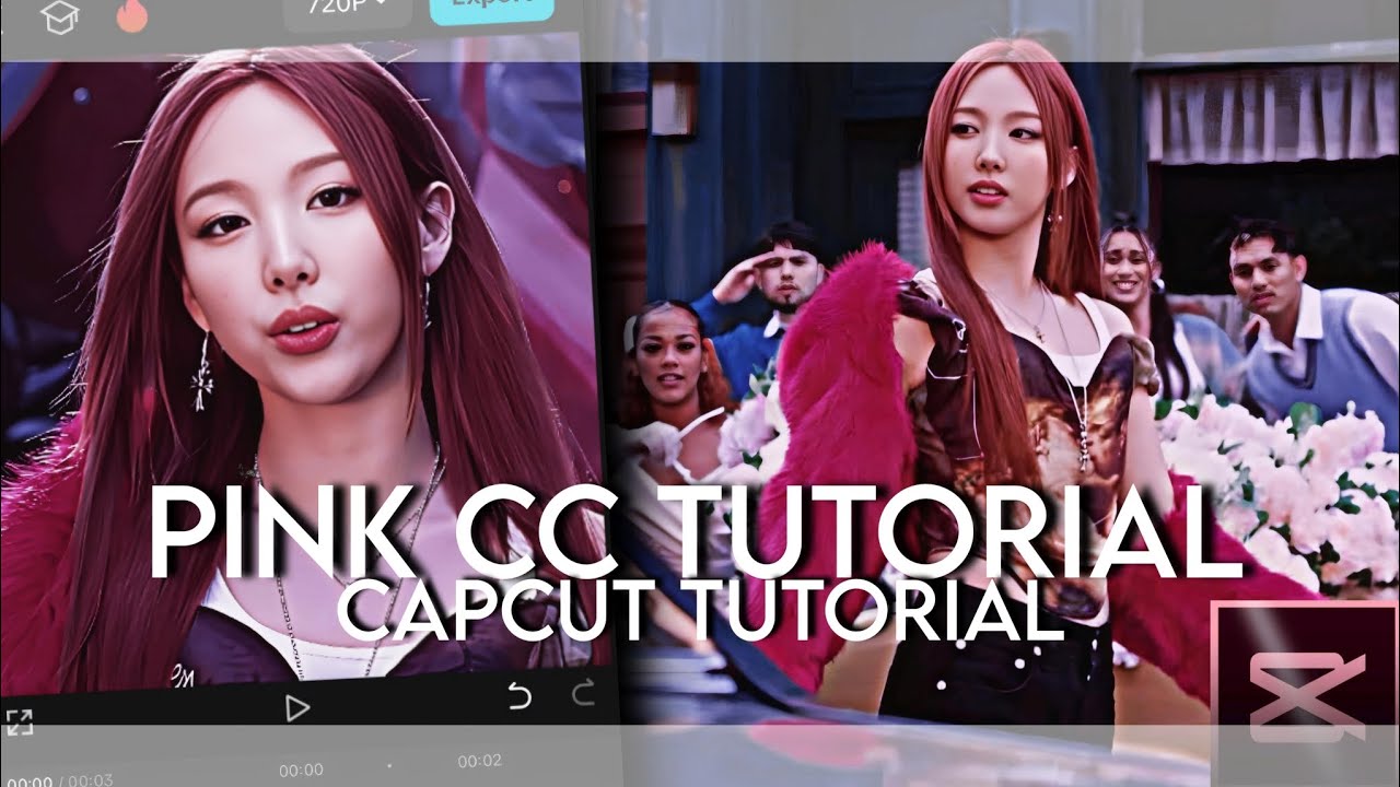 pink cc tutorial capcut || capcut coloring tutorial || chaos.korea || - YouTube