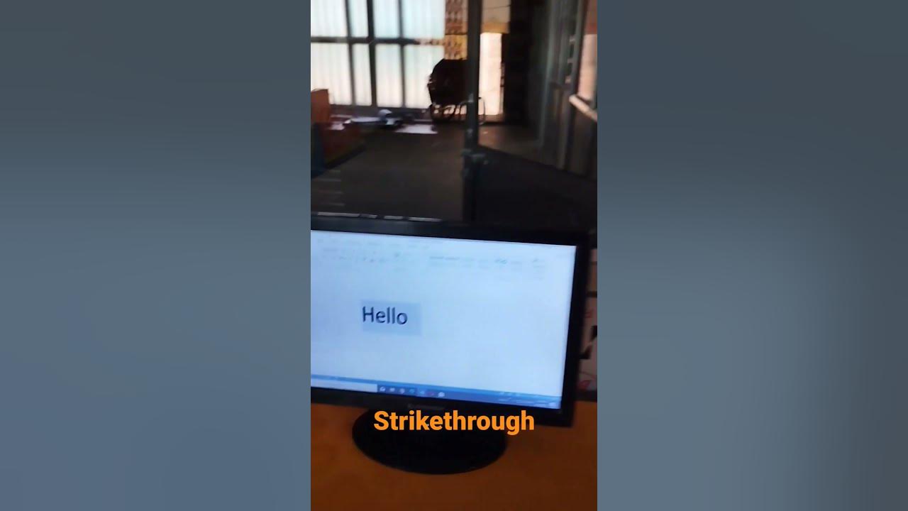 Strikethrough Computer Winword Technology Computercourse Computereducation Msword Shorts