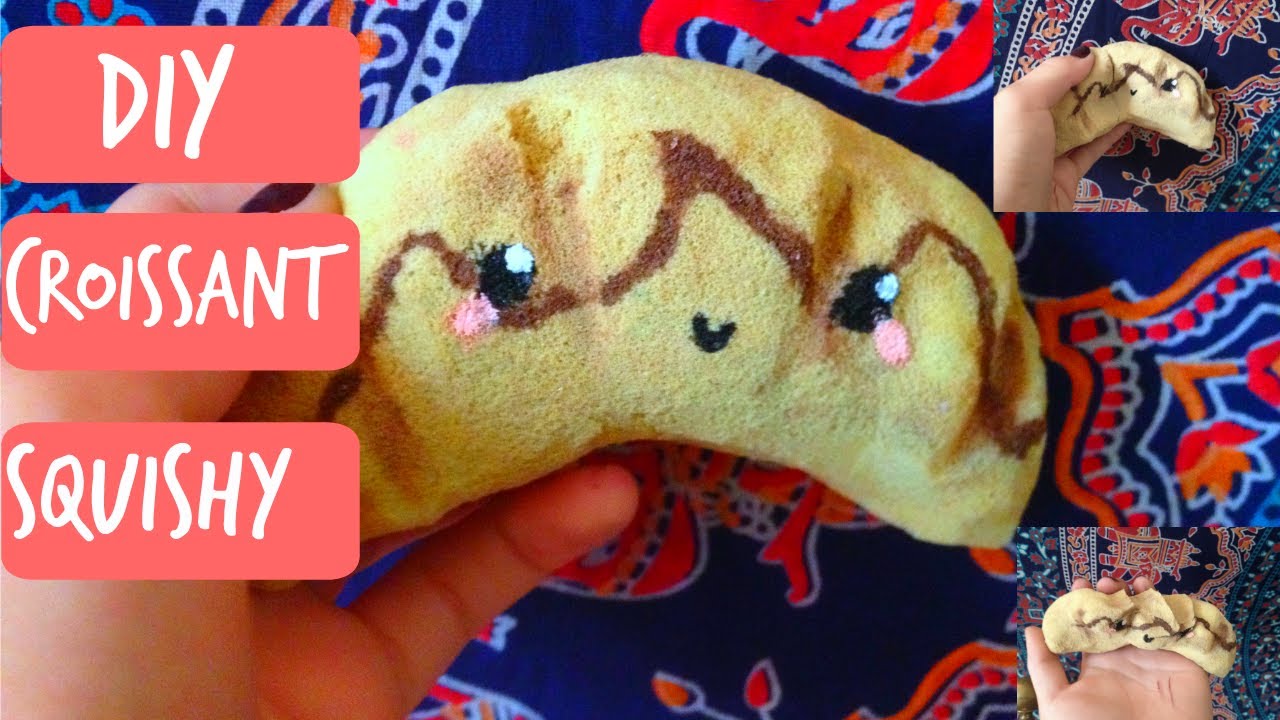 DIY CROISSANT SQUISHY - YouTube