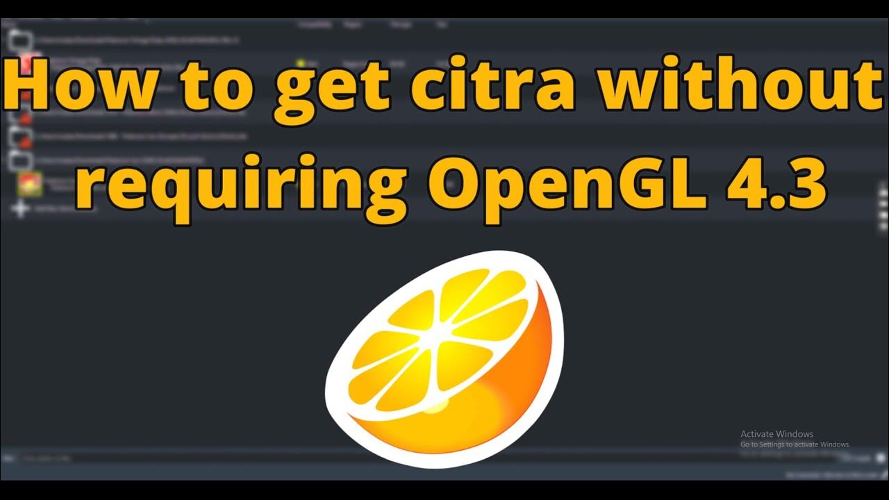 How to play 3DS games on Citra without requiring OpenGL 4.3 - YouTube