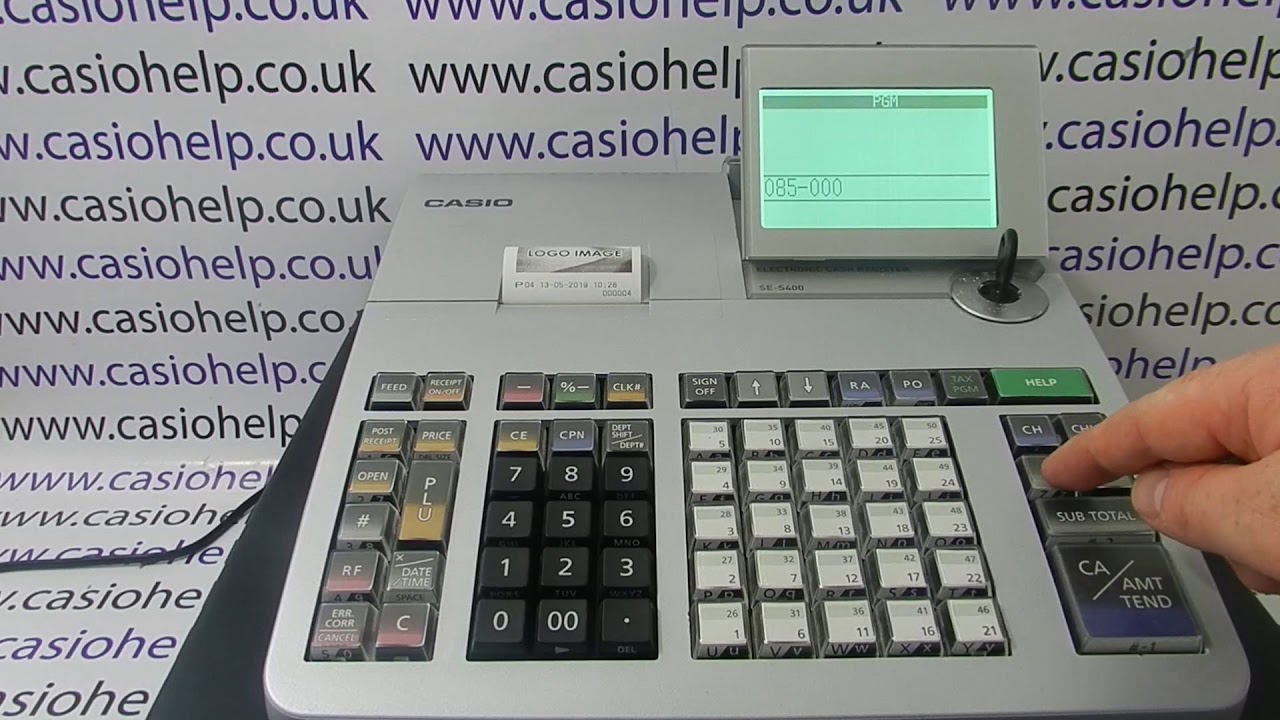 How To Delete Or Remove Buttons From Casio Till SES3000 / PCRT2100 ...