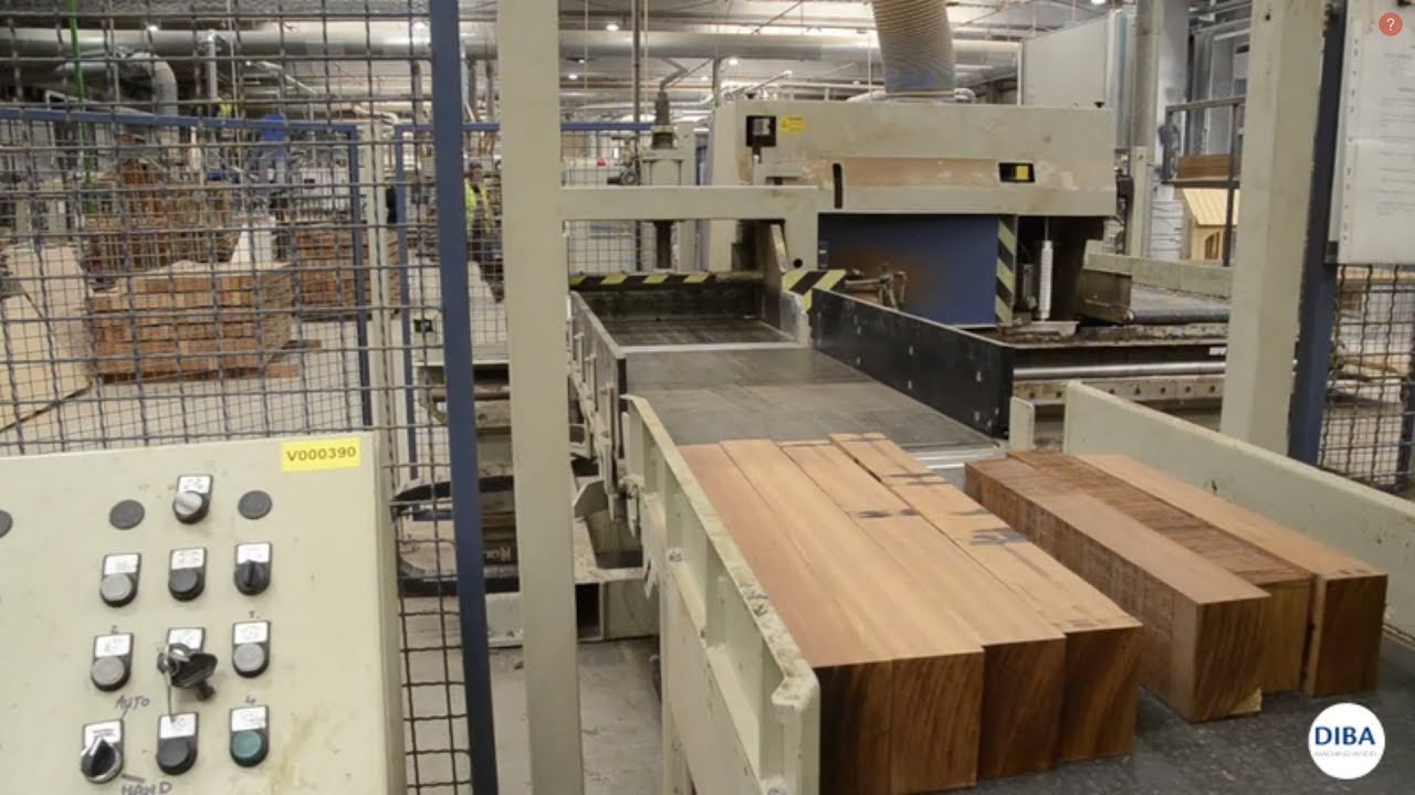 Diba Machinehandel l Grecon finger jointer line Ultra TT - YouTube