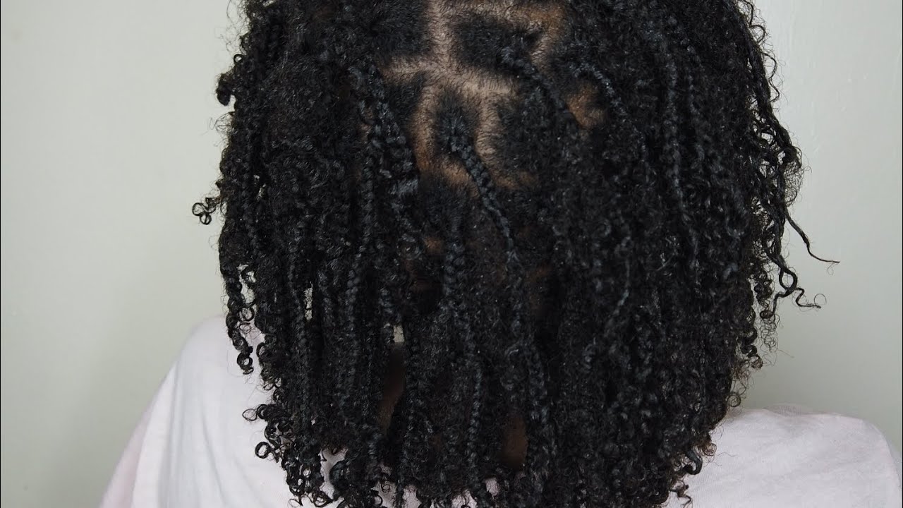 Mini Braids with Curls😍😍/ Boho Braids on 4b/c Natural Hairstyle # ...