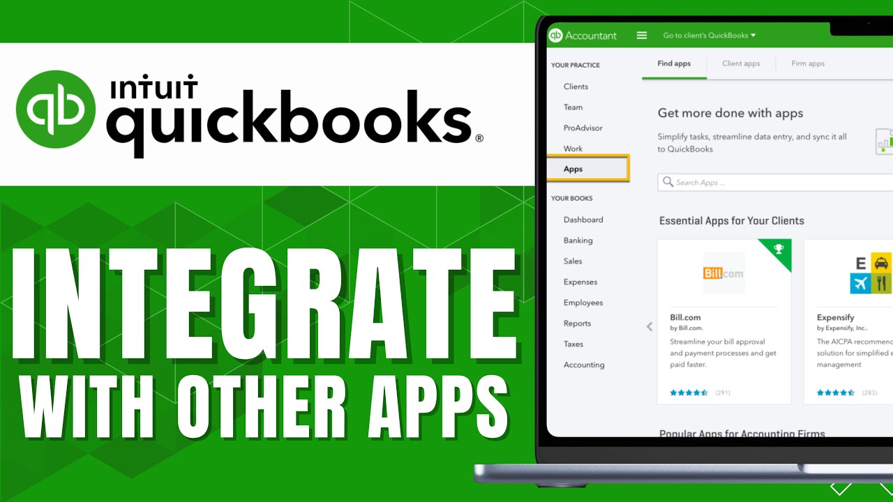 HOW TO INTEGRATE QUICKBOOKS ONLINE WITH OTHER APPS - YouTube