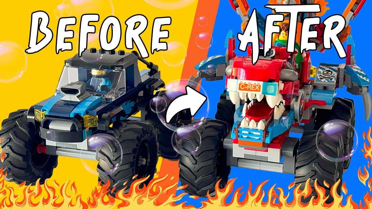I UPGRADED Monster Truck LEGO SETS... - YouTube