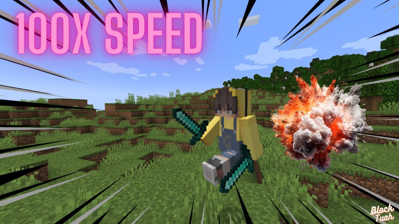 Minecraft But I Progressively Gain Speed | Minecraft But - YouTube