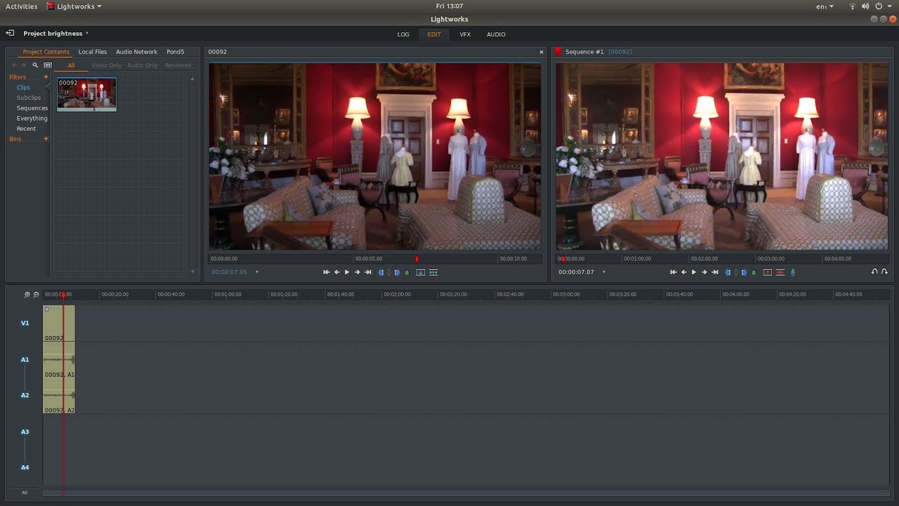 Lightworks: How To Adjust The Brightness (Exposure) And Contrast Of Video Clips. - YouTube
