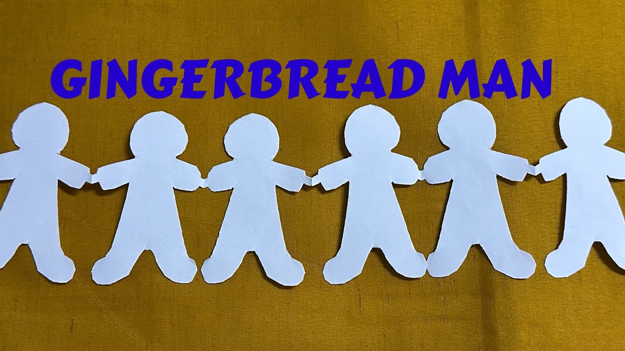 Christmas craft |GINGERBREAD MAN paper chain #diy #christmascrafts ...