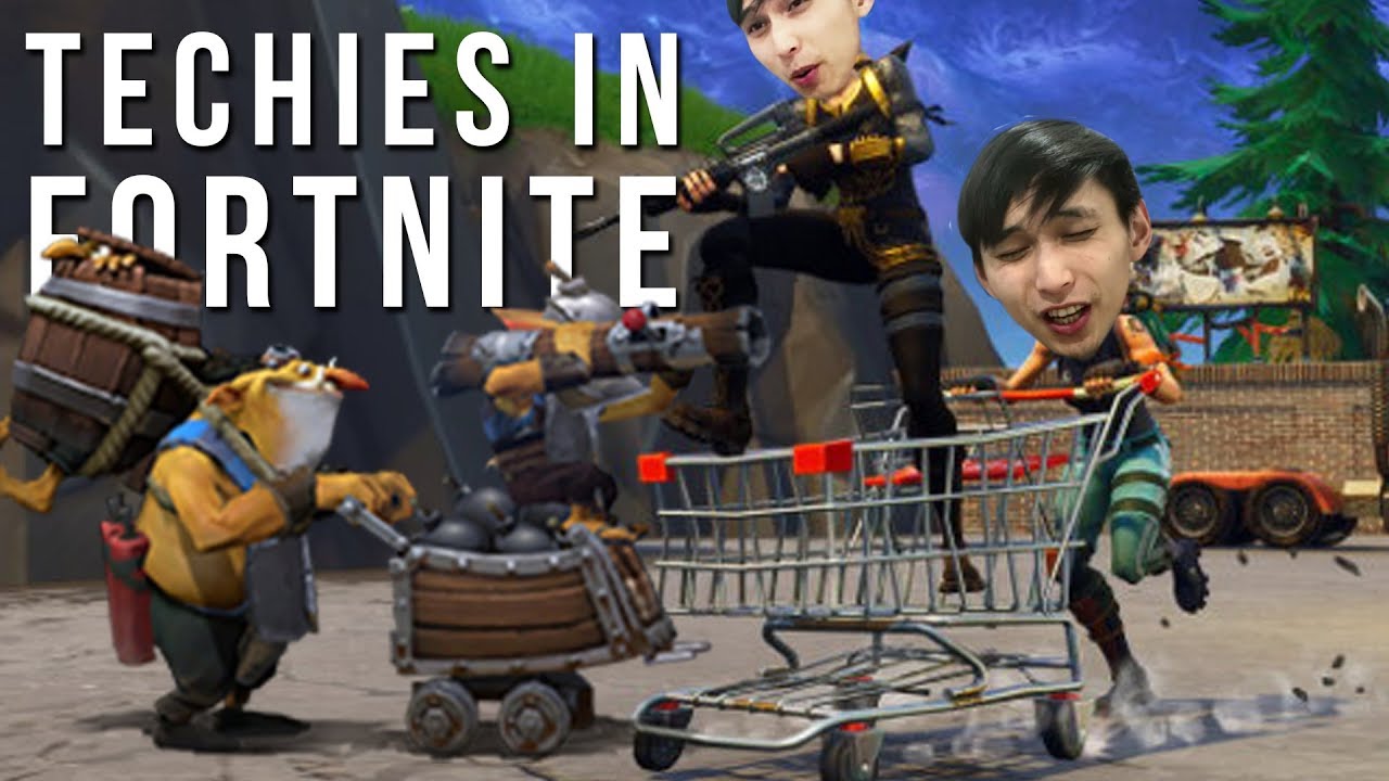TECHIES IN FORTNITE (New Shopping Carts) - SingSing Fortnite Battle ...