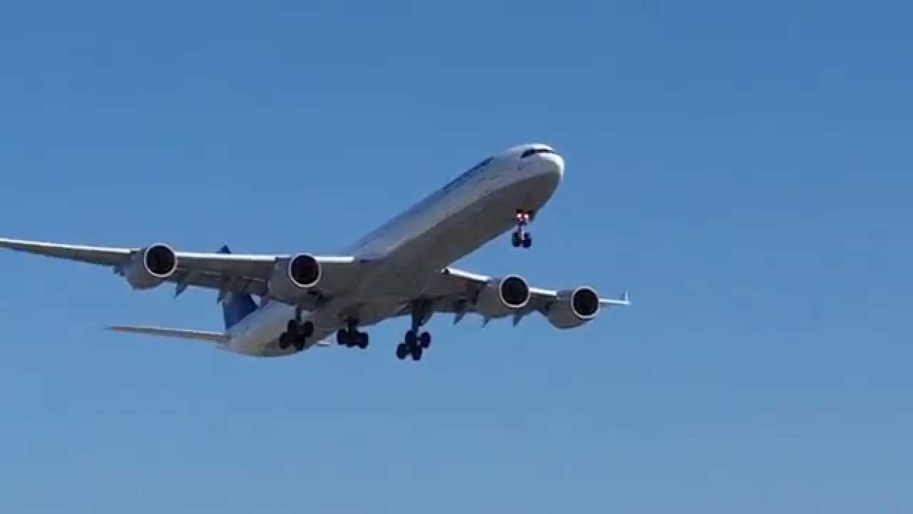 Lufthansa - LH452 arriving at LAX 24R 10/11/2014 - D-AIHQ - YouTube