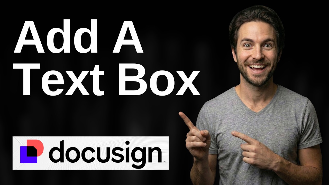 How To Add A Text Box In DocuSign (2026 Easy Guide) - YouTube