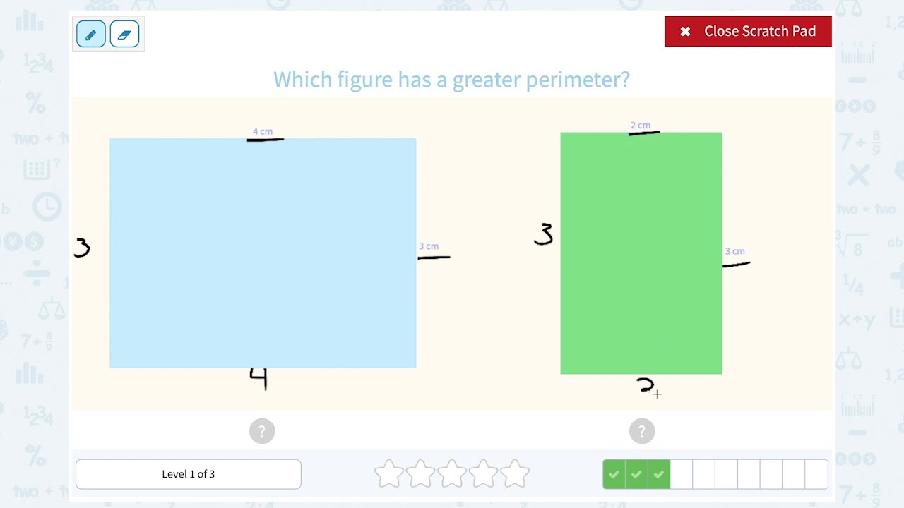 6.107 Compare Area and Perimeter of Two Figures - YouTube