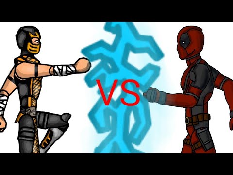 Deadpool VS Scorpion (Drawing cartoons 2) - YouTube