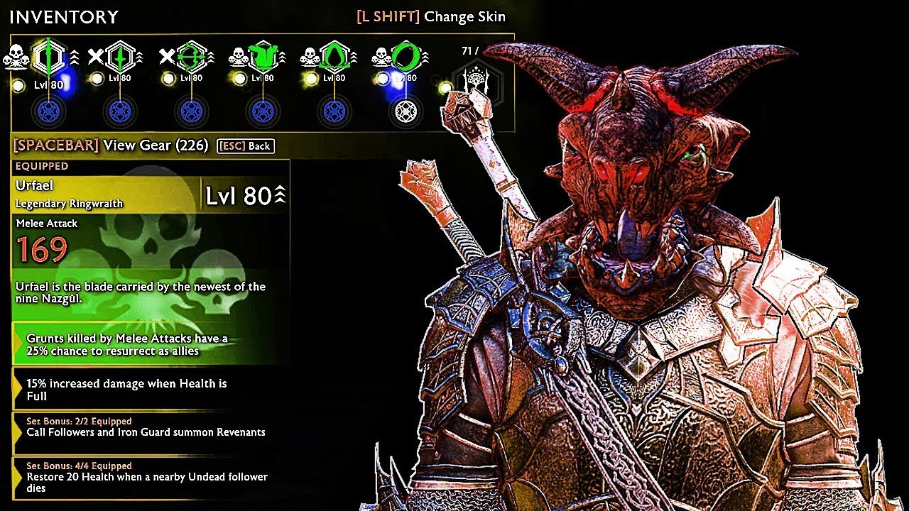 SHADOW OF WAR - UNIQUE RINGWRAITH TALION REINFORCE & AMBUSH OVERLORDS ...