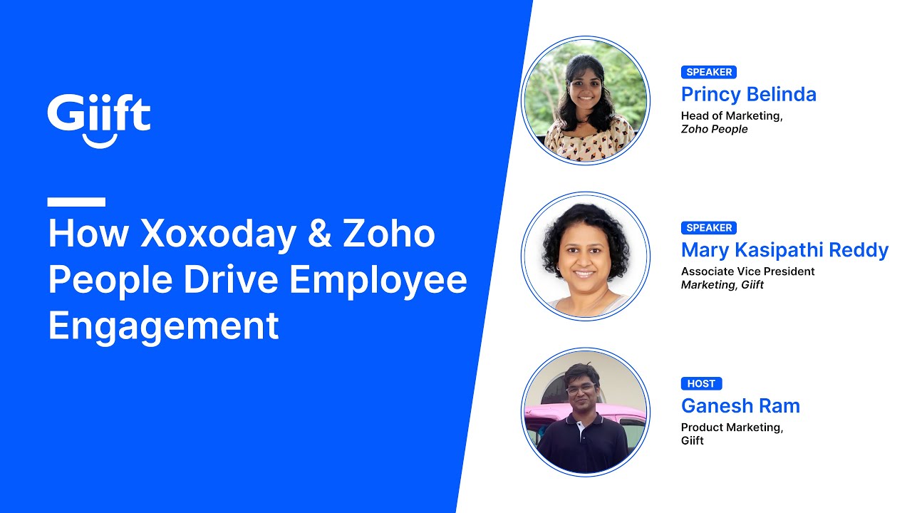 How Xoxoday and Zoho People Drive Employee Engagement - YouTube