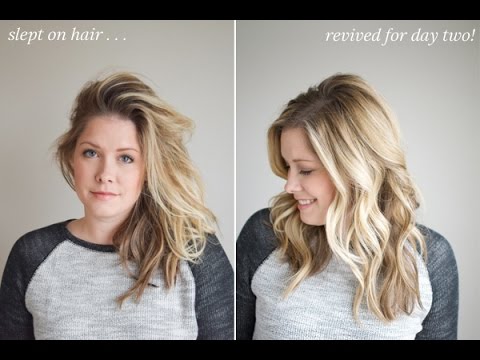 How To Refresh Hair for Day Two - YouTube