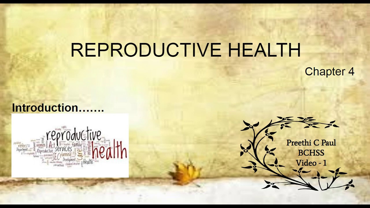 Reproductive Health - Introduction - YouTube