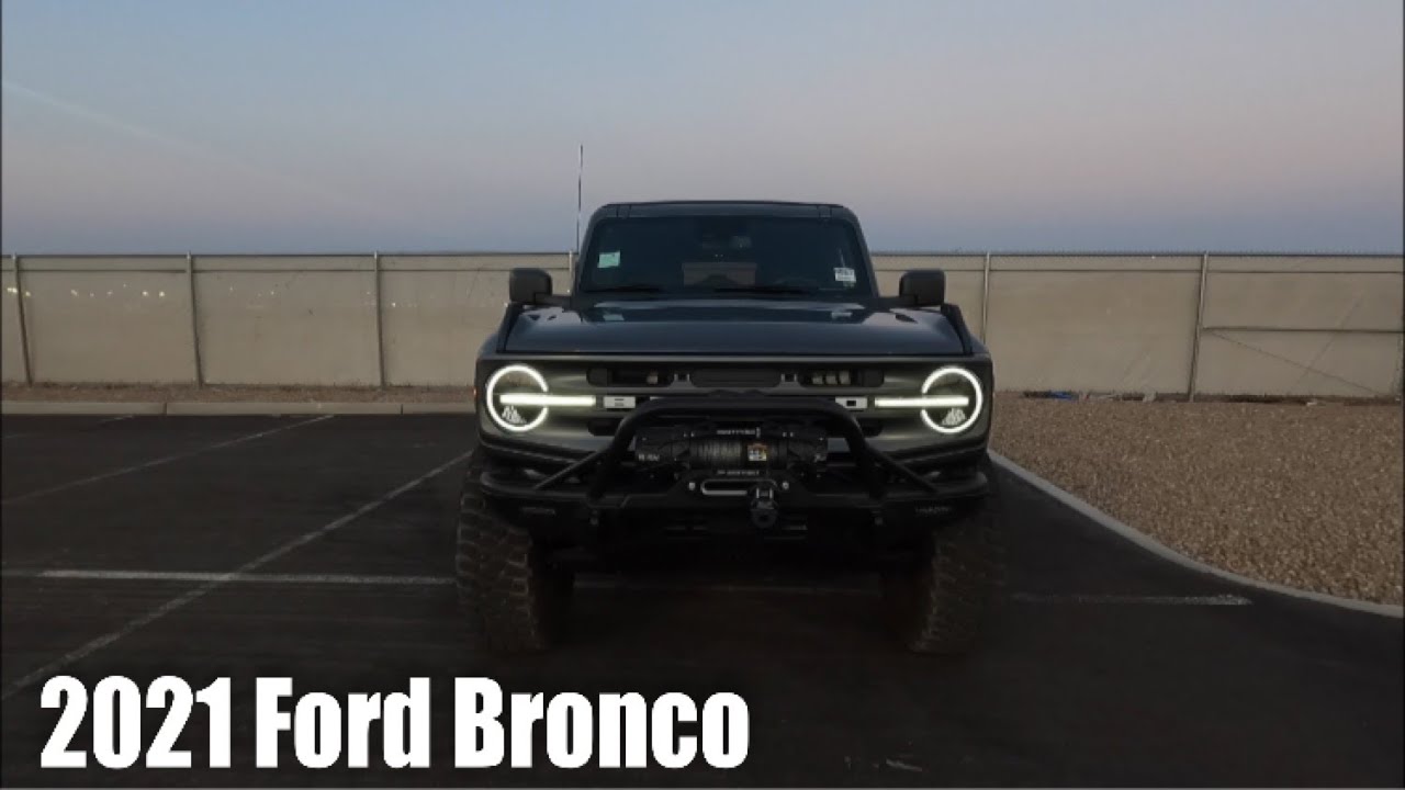 2021 Ford Bronco AT NIGHT! (Interior/Exterior Lighting) - YouTube