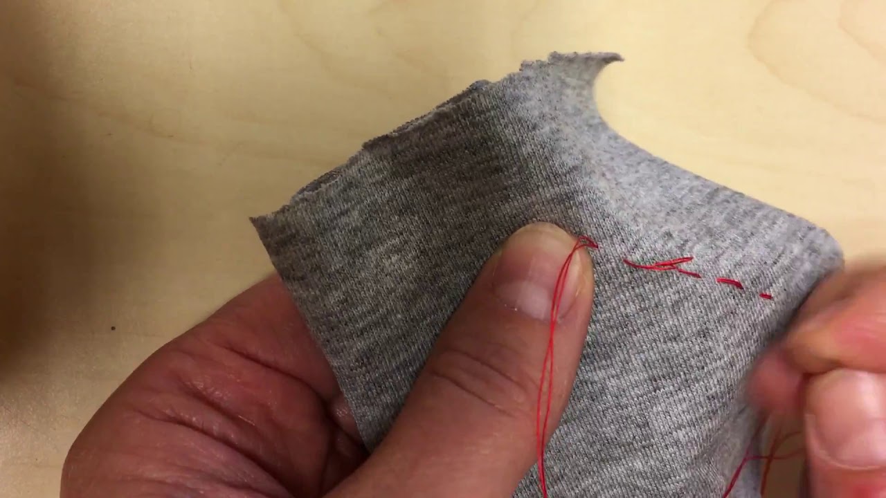 Sy för hand: Sy förstygn - YouTube