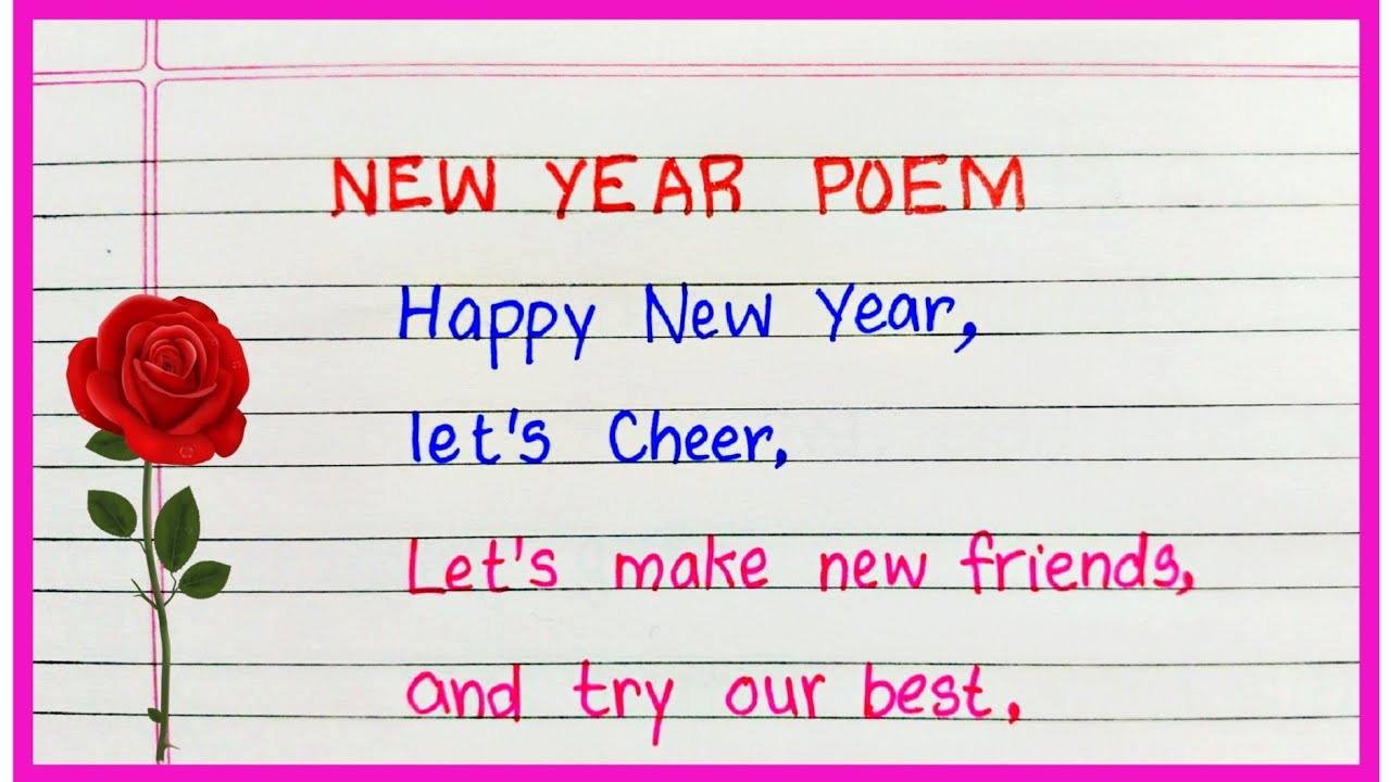 New Year Poem English 2025 | Happy New Year Poem English | Short Poem ...