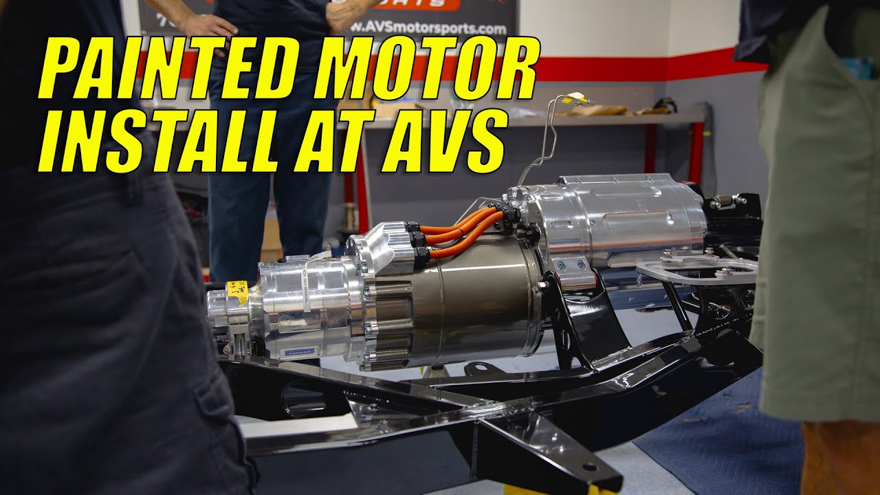 Painted motor assembly for Customer's SEMA 2025 build - YouTube