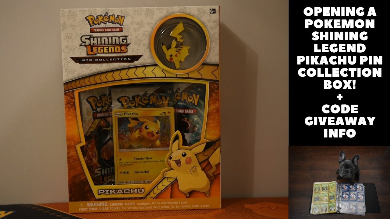 OPENING POKEMON SHINING LEGEND PIKACHU PIN COLLECTION BOX + POKEMON ...