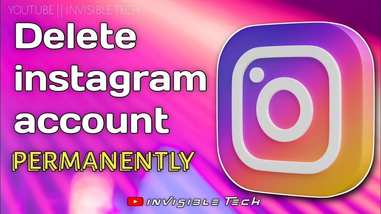 How to delete insta Account permanently || #instagaram #delete # ...