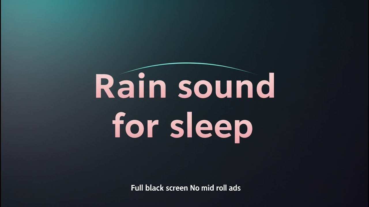 Rain Sounds For Sleeping | Full Black Screen | Instantly Fall Asleep With Rain Sound 12 hours ...