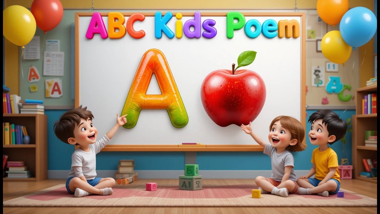 Fun & Easy Alphabet Learning Poem for Kids | ABC Rhymes for Beginners ...