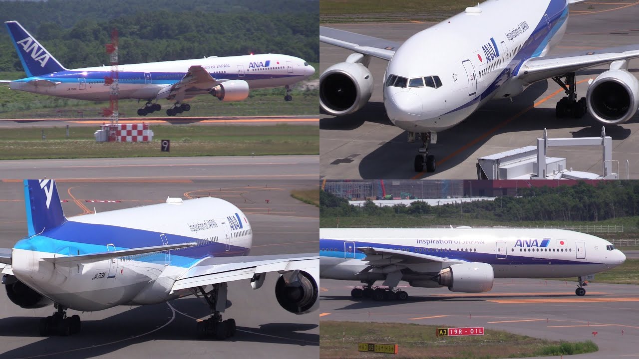 24/06/29 新千歳空港 全日本空輸 ANA Boeing 777-200 (JA713A) Arrival & Departure ...