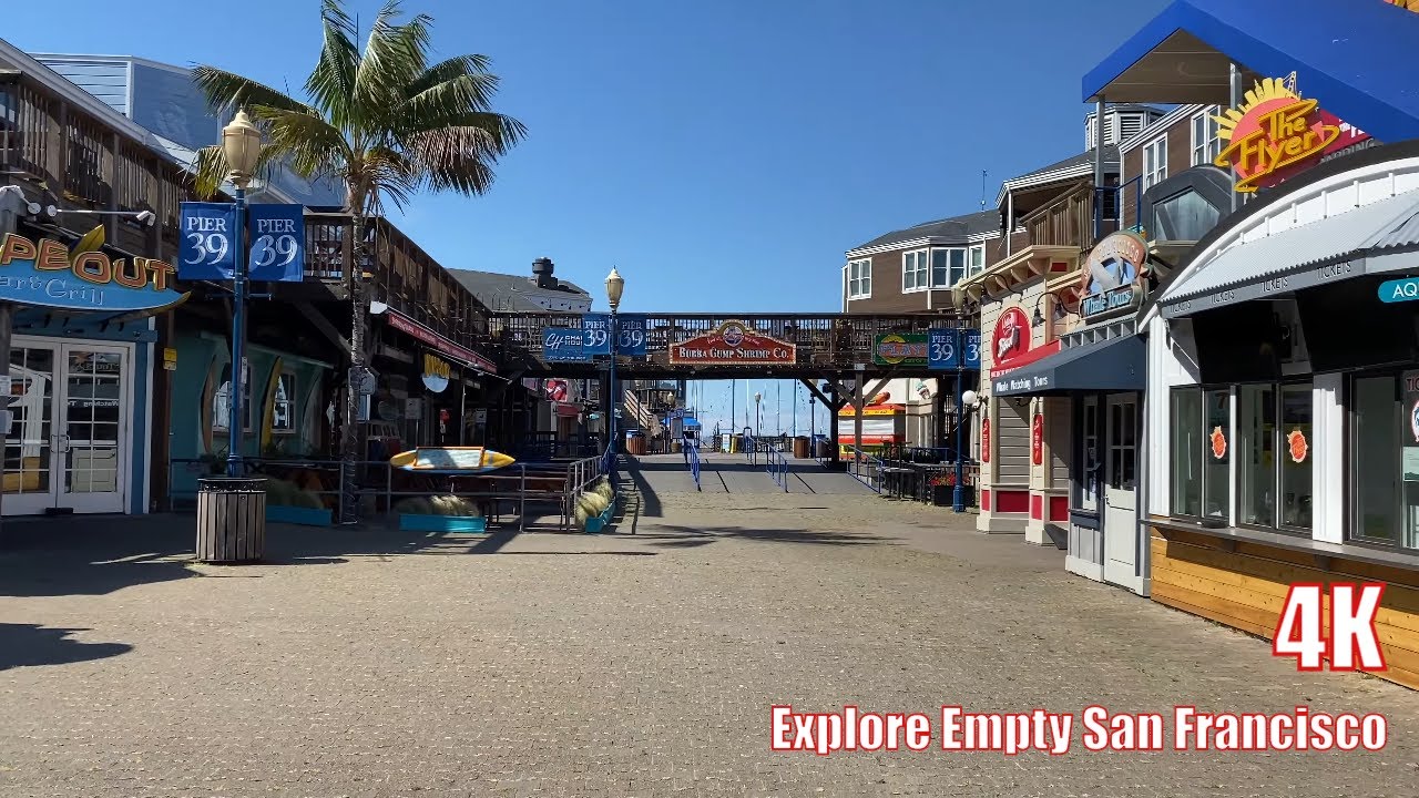 Scenic Workout - San Francisco 4K 2020 Lockdown - Pier 39 - Treadmill ...