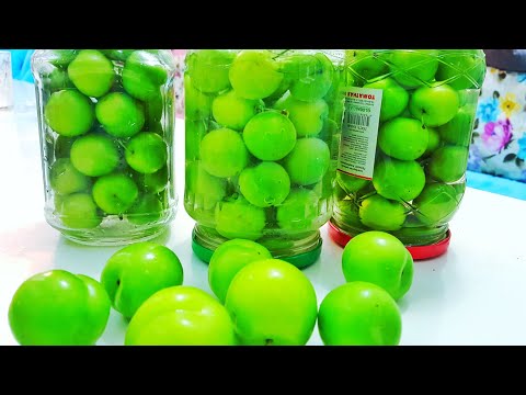 🔴ÇOX ASAN 2 ÜSULLA XIRÇILTILI ALÇA TURŞUSU.(erik turşusu nasil yapılır)