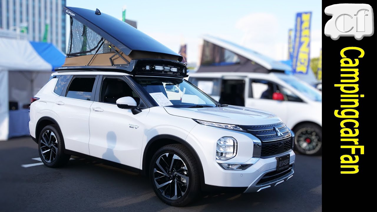 [Outlander PHEV E:POP: Mitsubishi Motors Sales] SUV-based camper with ...
