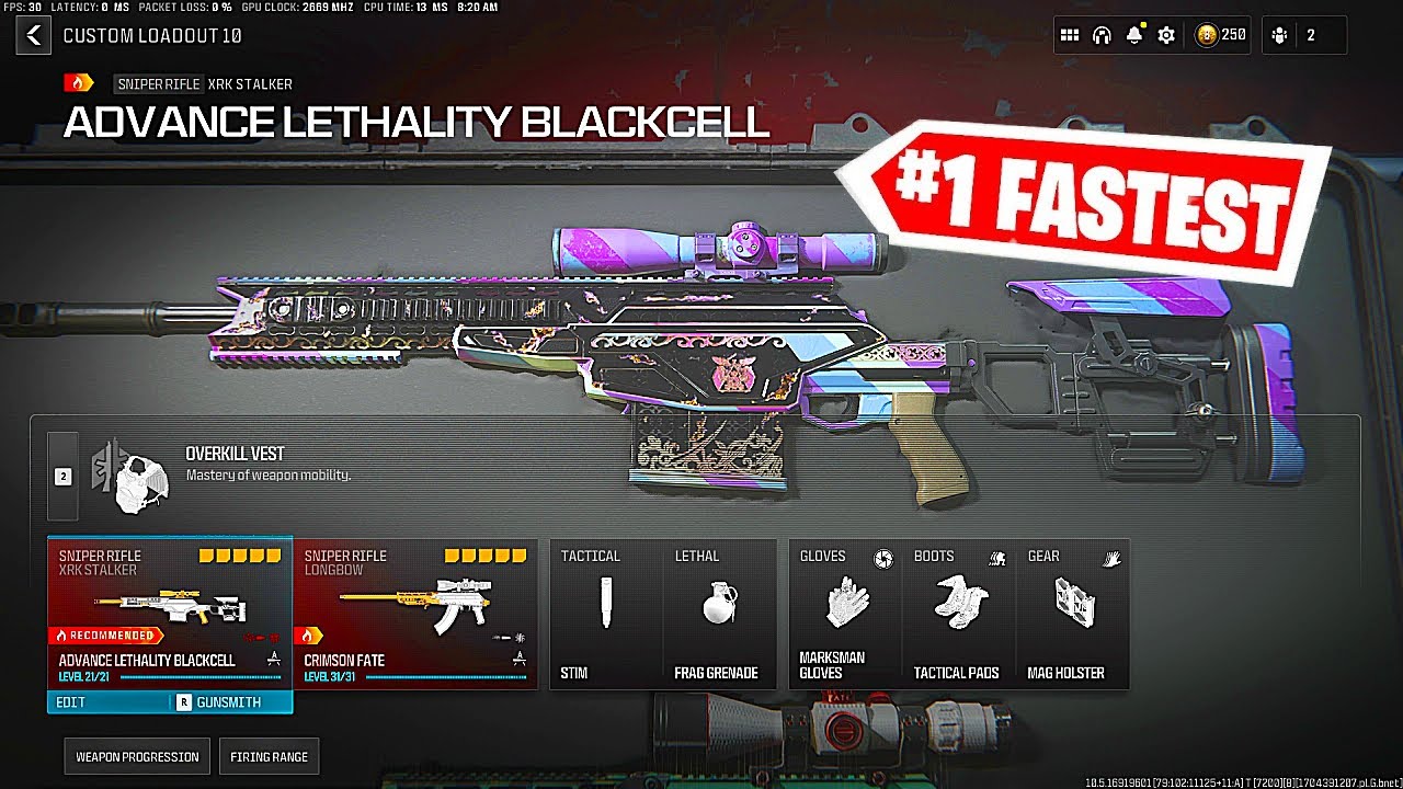 NEW FASTEST ONE XRK SHOT STALKER CLASS IN MW3!🥶 (Best XRK STALKER Class ...