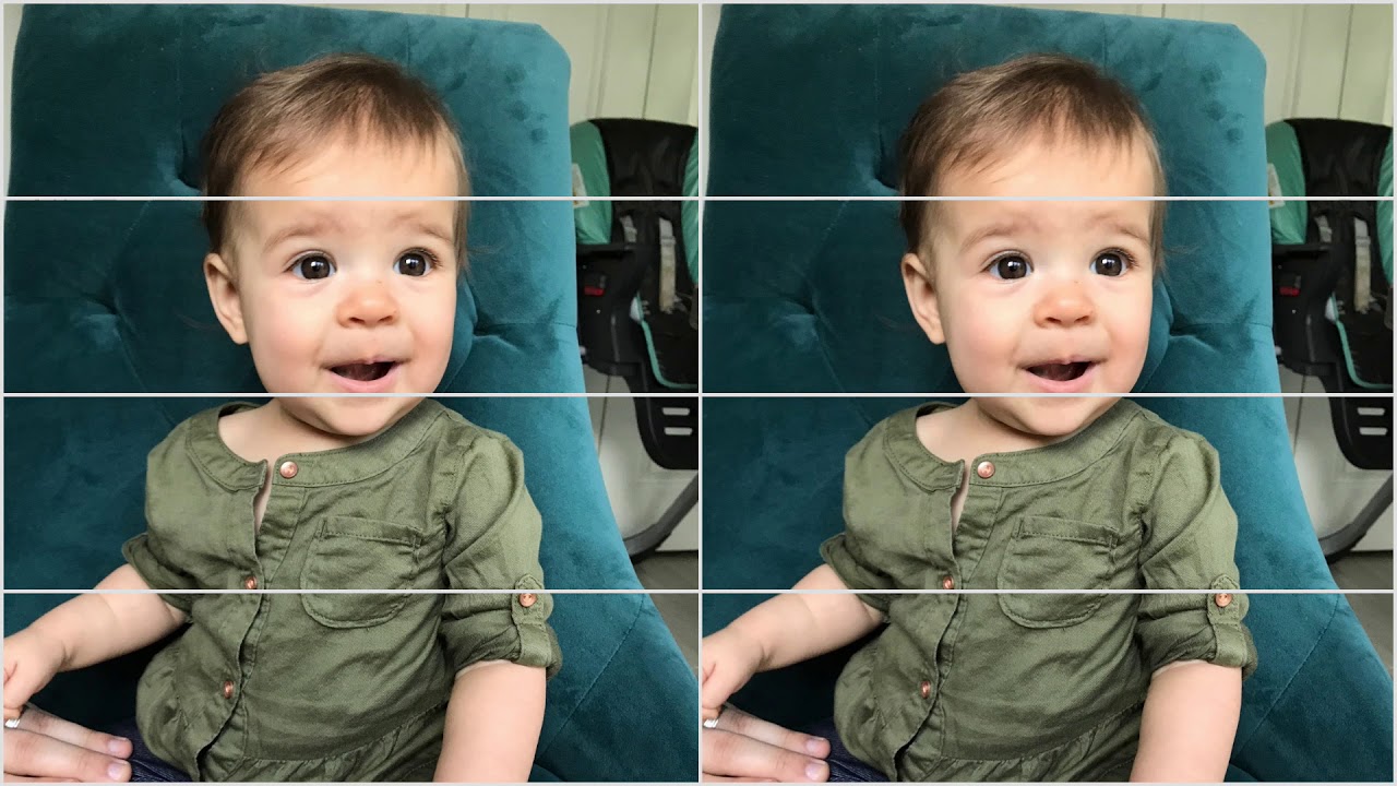 Age Progression Slide Show 0 to 16 months - Natalie - YouTube